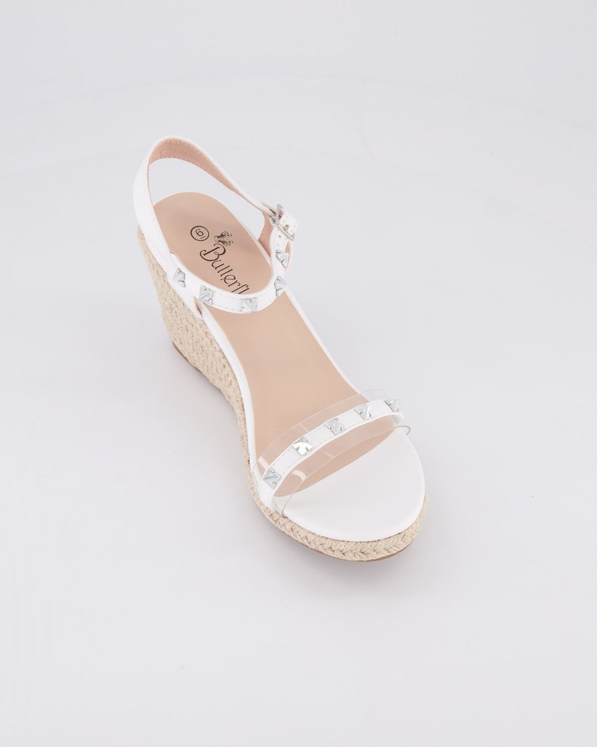 Drayco 6 Ankle Strap Wedge (White)