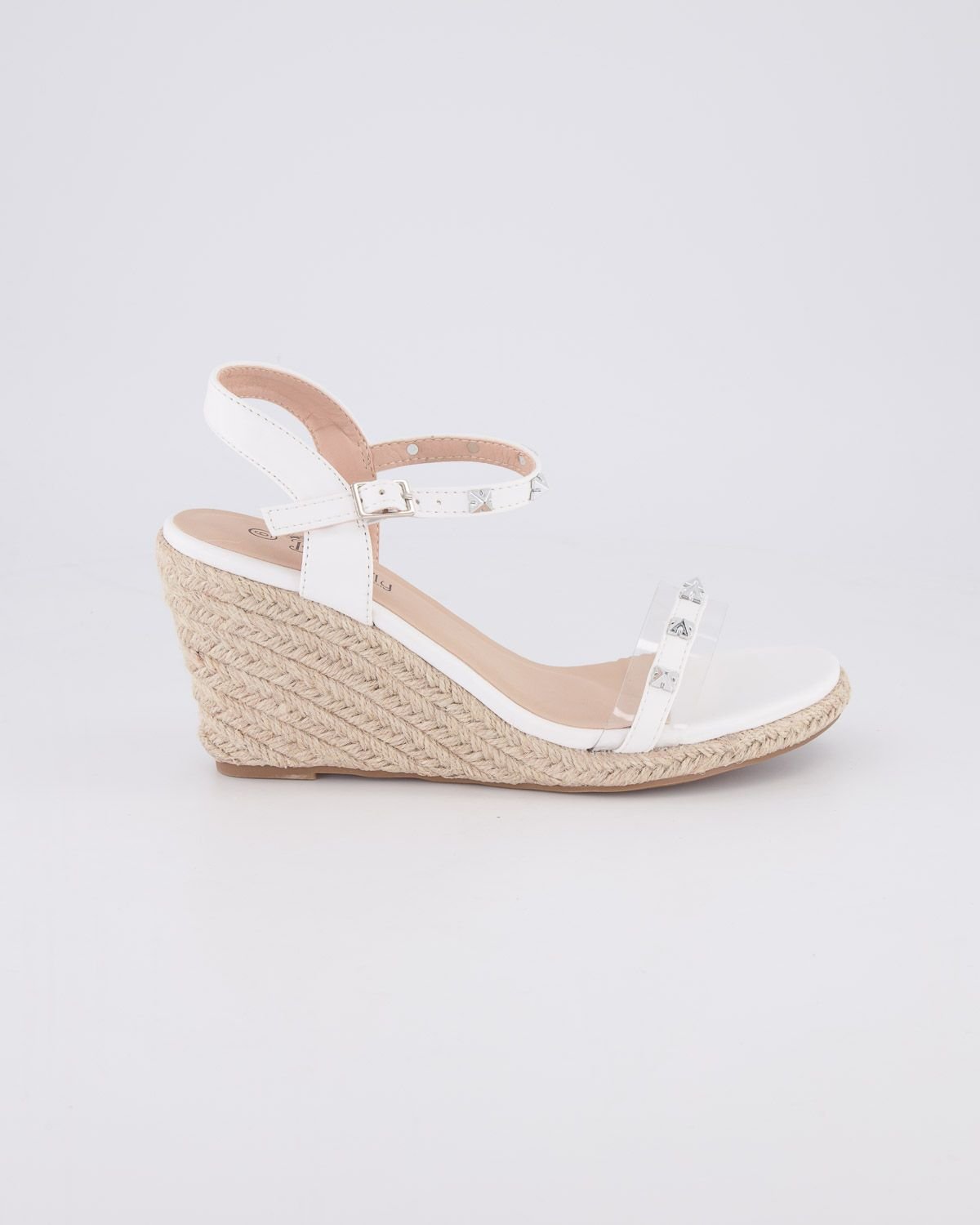 Drayco 6 Ankle Strap Wedge (White)