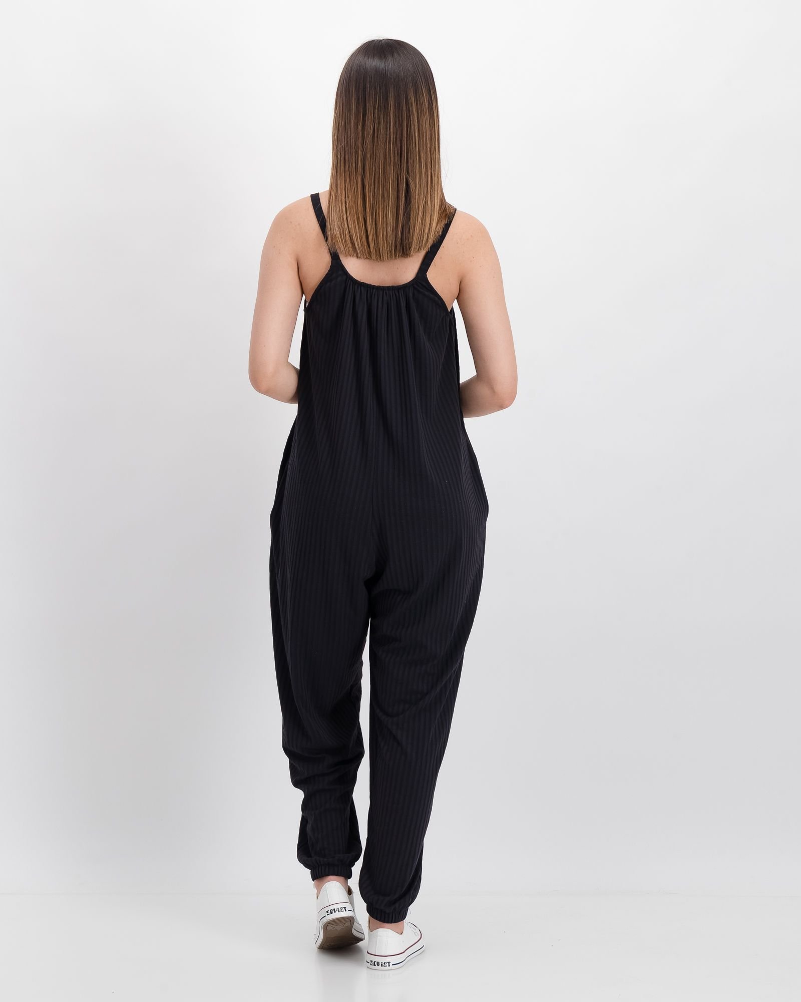 Rib Jumpsuit (Charcoal)