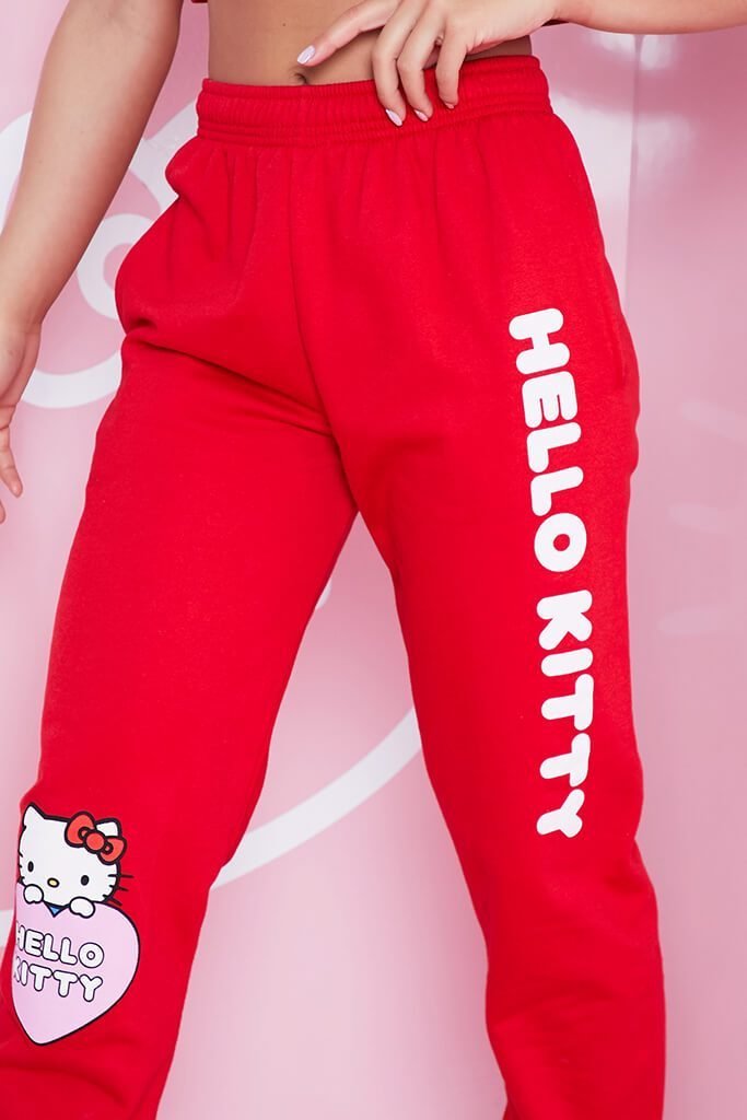 Hello Kitty Tennis Club Joggers (Red)