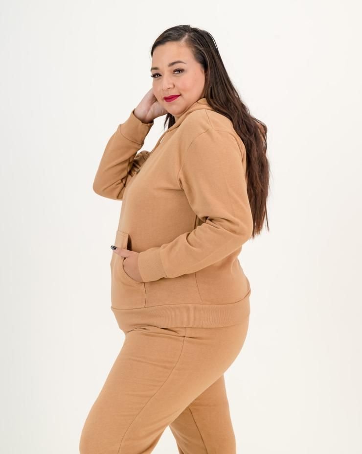 Plus Size Joggers (Camel)