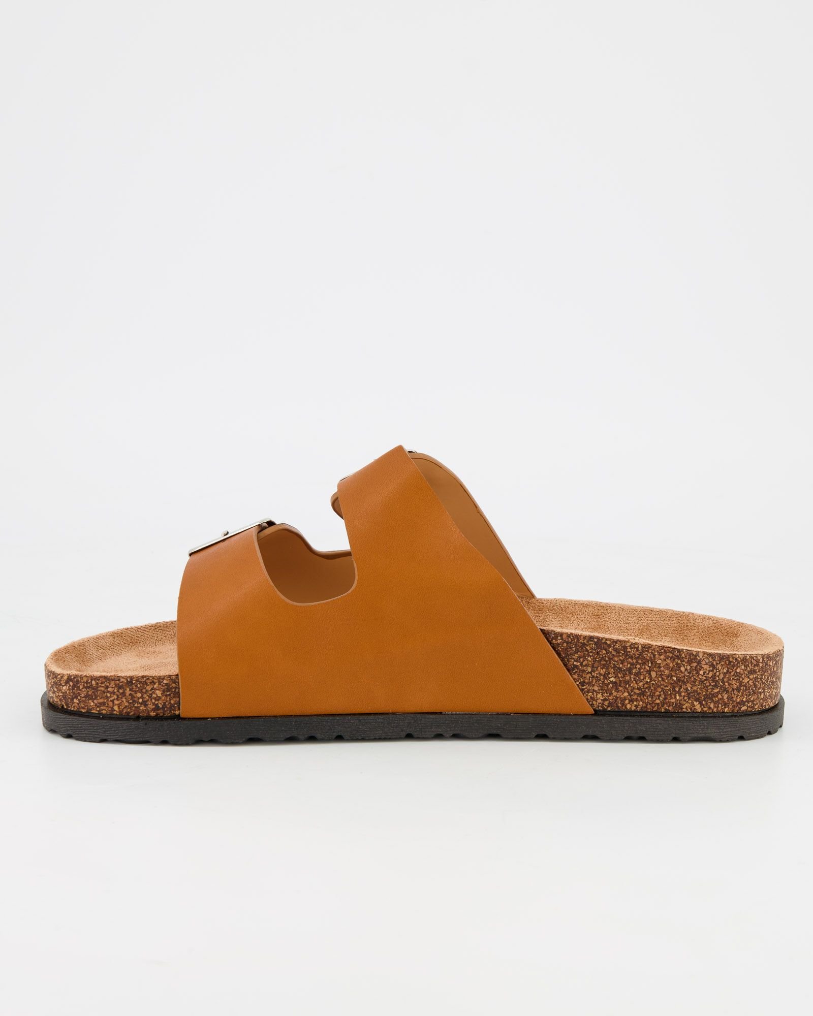 Double Buckle Slide (Tan)