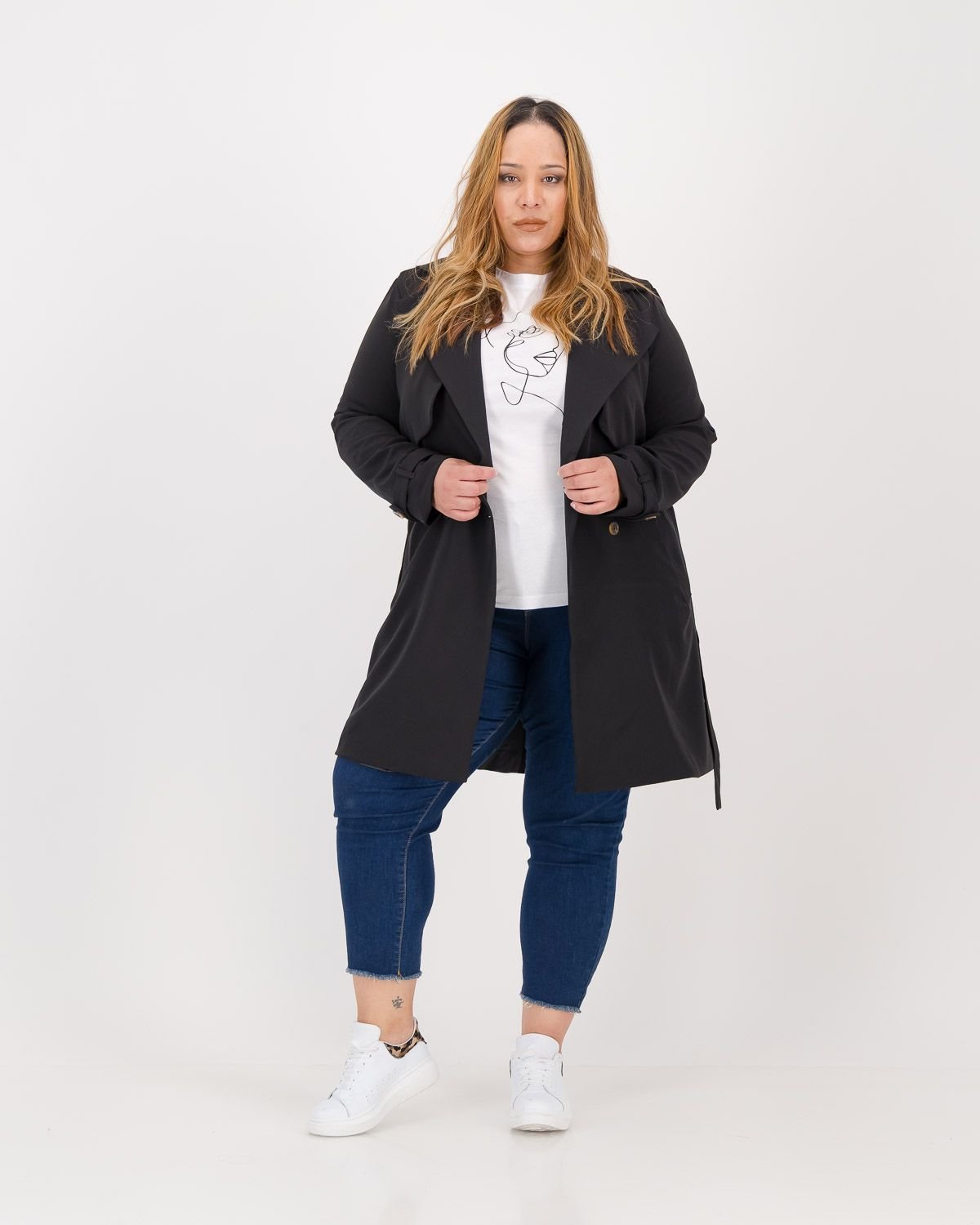 Multi Wear Trench Coat (Black)