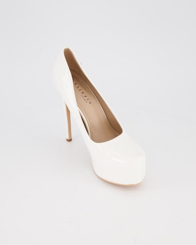 Coco 1 Stiletto Courts White
